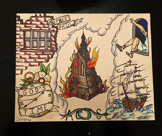 Acts Tattoo Flash Sheet | Etsy