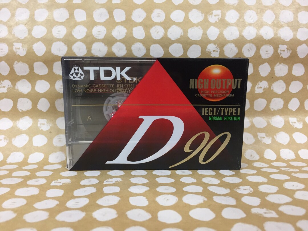 TDK Blank Cassette Tape - TDK D 90 - High Output High Precision ...