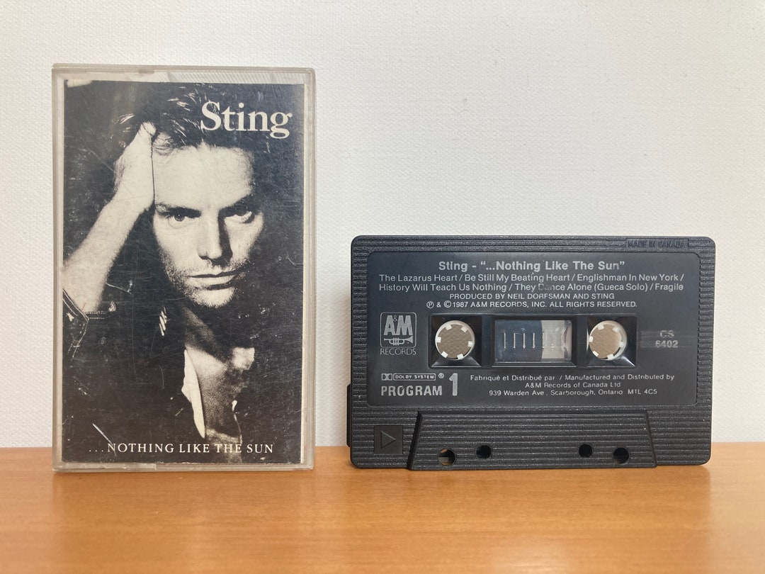 Sting - ... Nothing Like the Sun - Vintage 1987 Cassette Tape, Tested ...