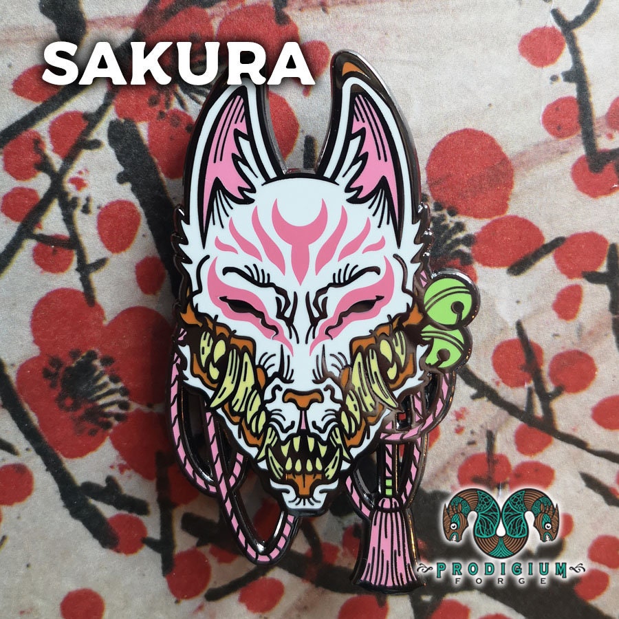 KITSUNE Series I LIMITED EDITION Enamel Pins - Etsy