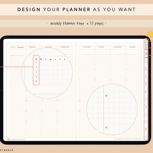Undated Bujo Digital Planner, Goodnotes Templates Journal, Monthly ...