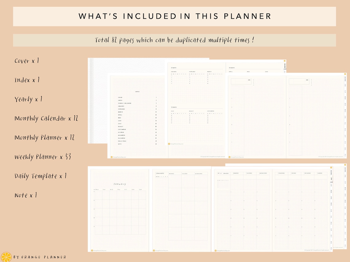 Undated Bujo Digital Planner Goodnotes Templates Journal - Etsy