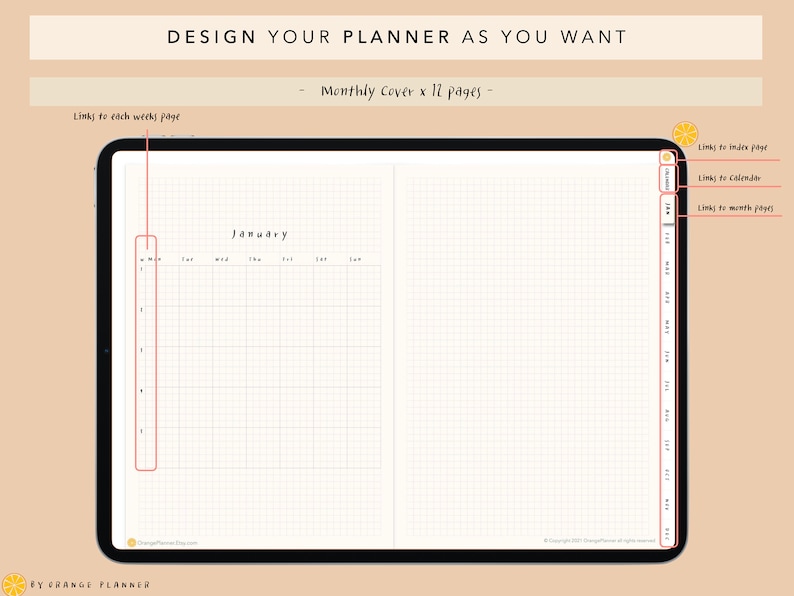 Undated Bujo Digital Planner Goodnotes Templates Journal - Etsy