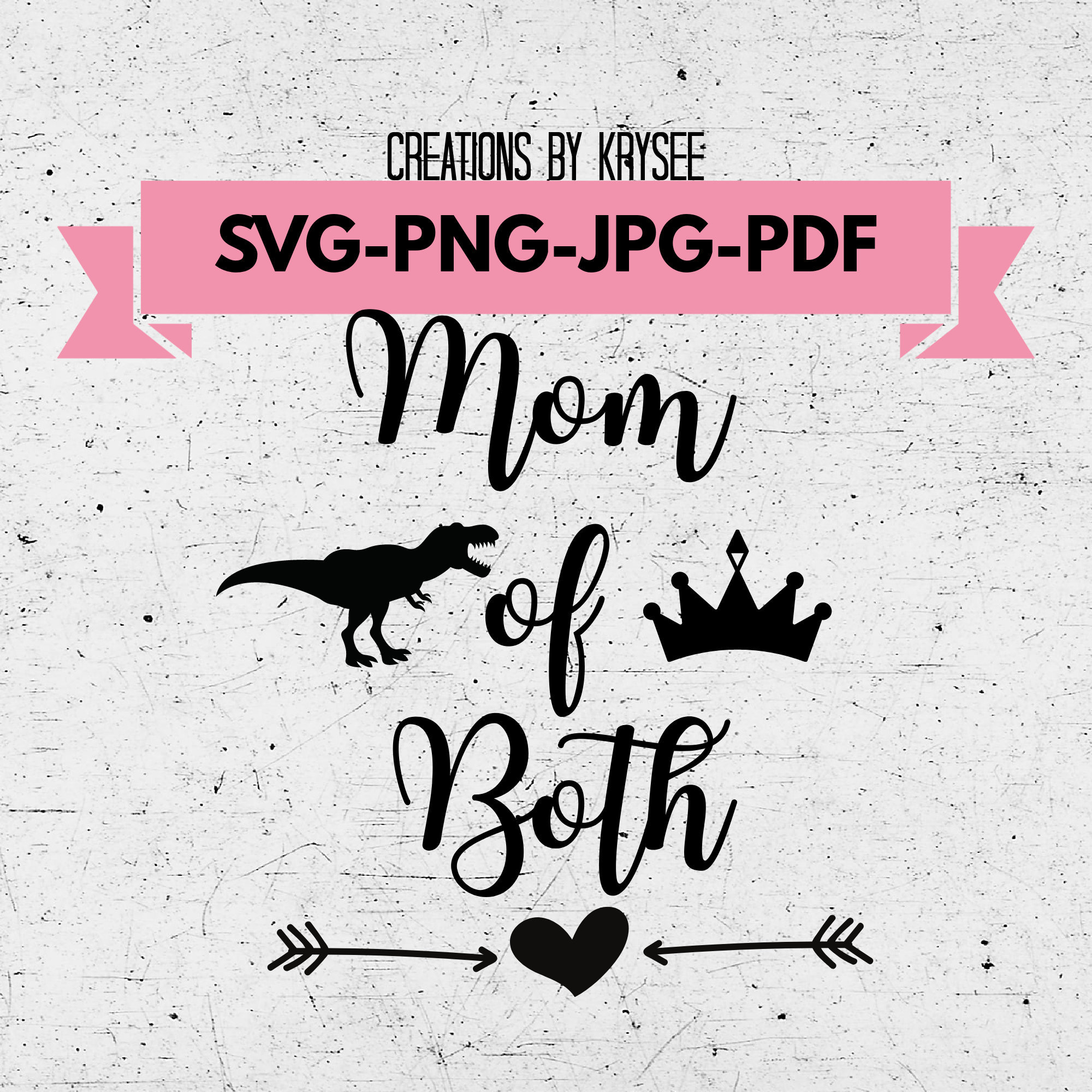 Mom of Both Digital Download Svg, Png, Jpg, Pdf - Etsy
