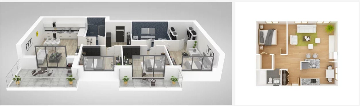 3D FLOOR PLAN - PHOTOREALISTIC 3D Rendering - 24 Hrs.-turn Around ...