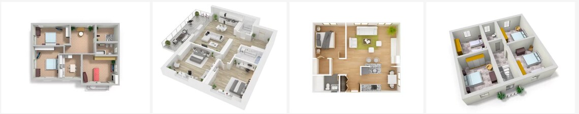 3D FLOOR PLAN - PHOTOREALISTIC 3D Rendering - 24 Hrs.-turn Around ...