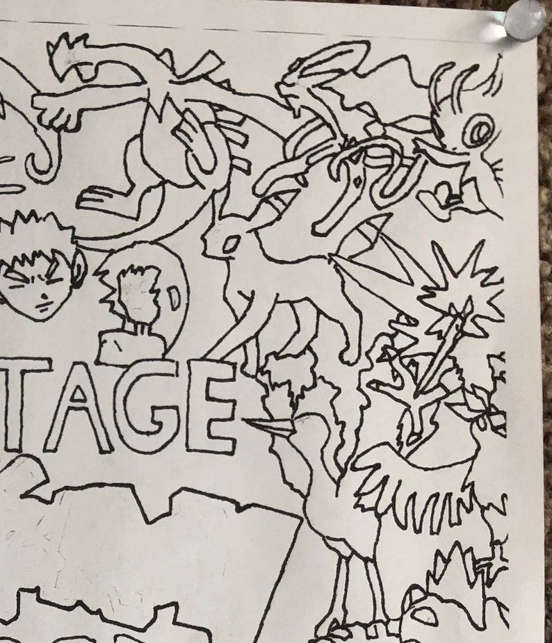 Printable Pokemon TCG Coloring Page - Etsy