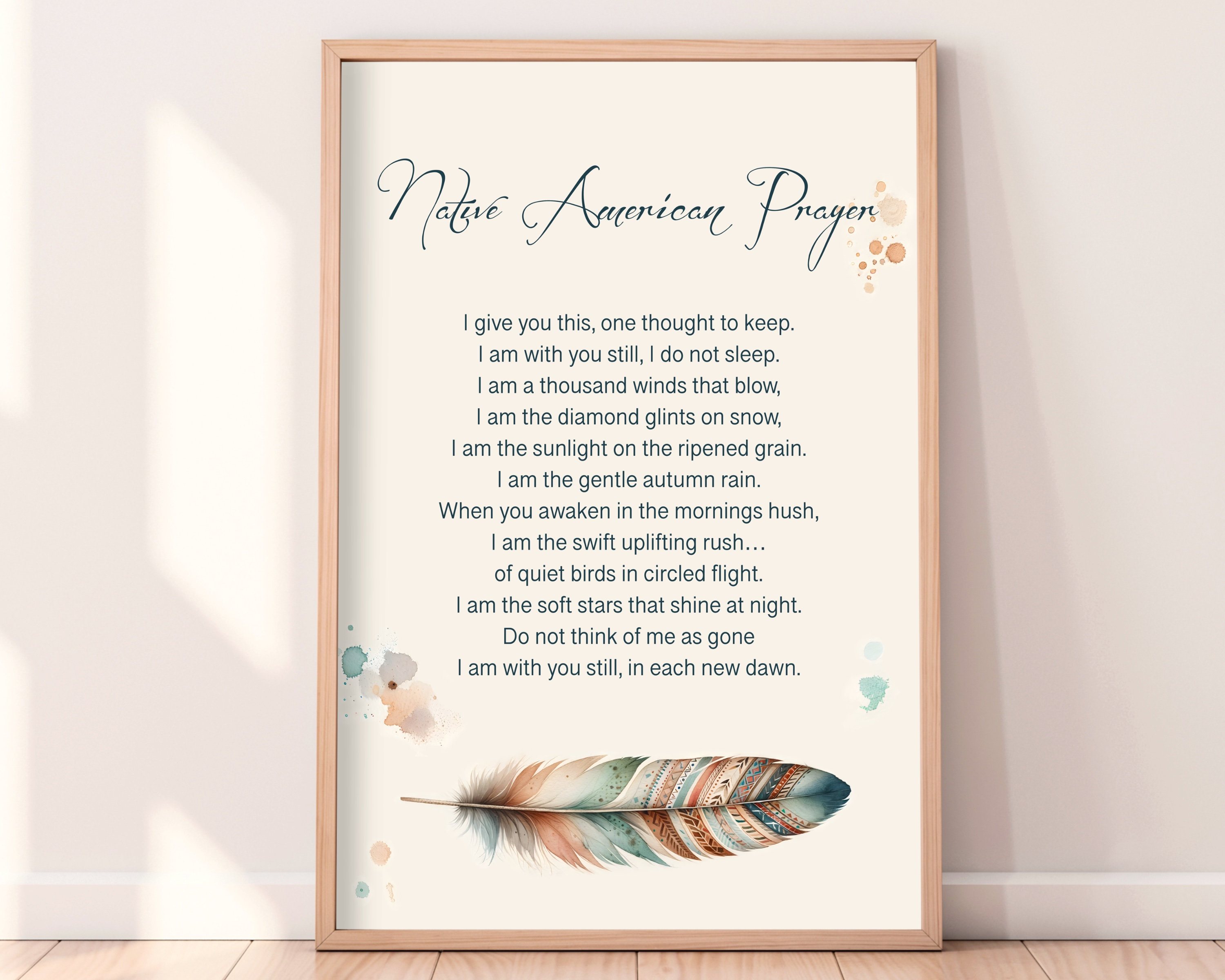 Native American Prayer, Native American Art, American Indian Print ...