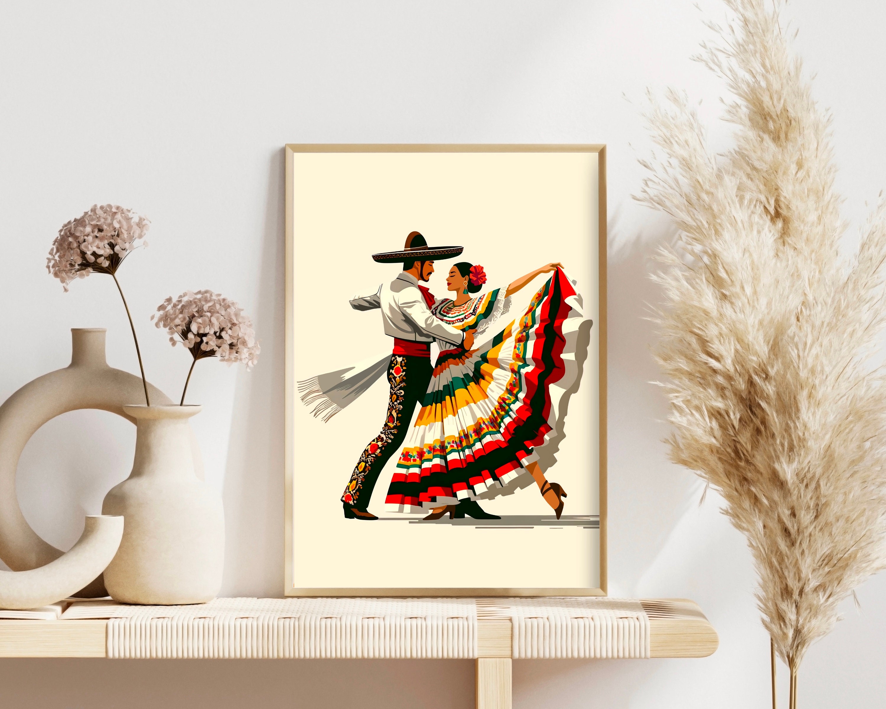 Mexican Art, Hispanic Art, Latino Art, Mexican Women Wall Art, Latino ...
