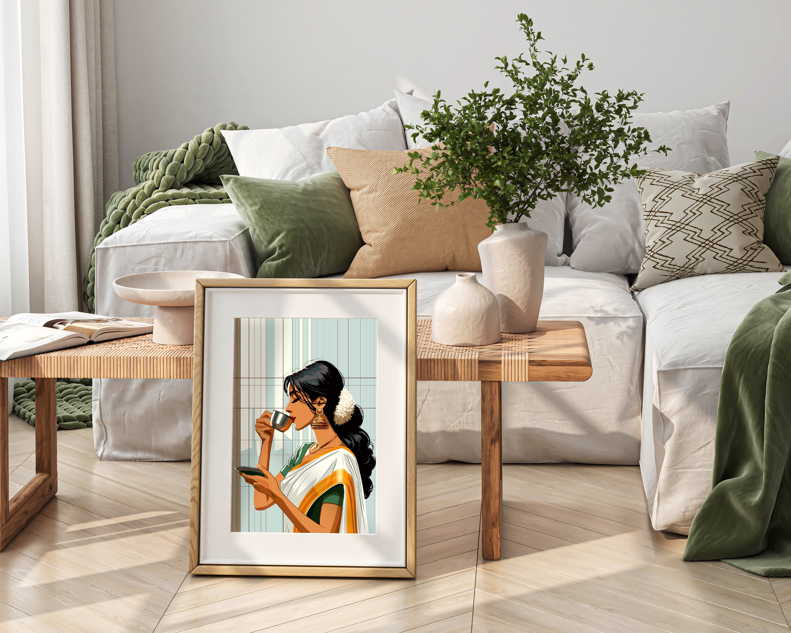 Chai Lover Art, Chai Art, Desi Art, South Asian Art, Indian Art ...