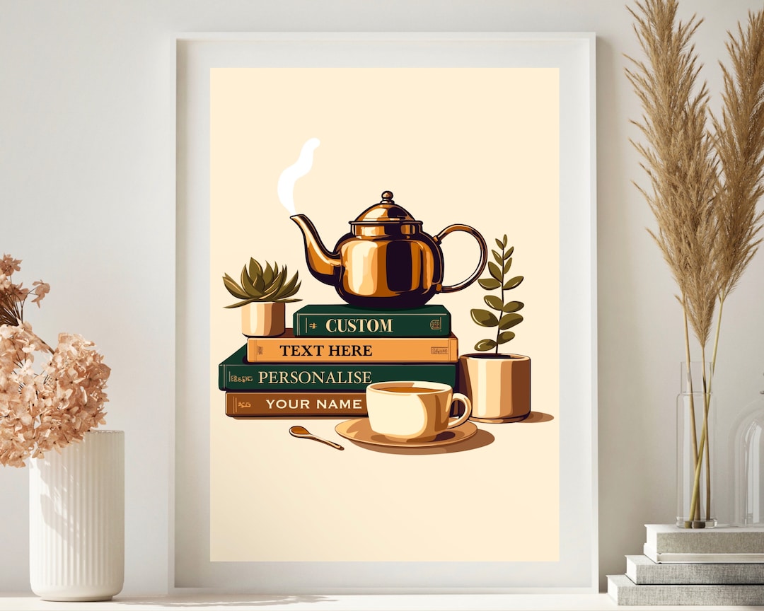 Custom Text Masala Chai Art Chai Art South Asian Art South Asian Wall ...