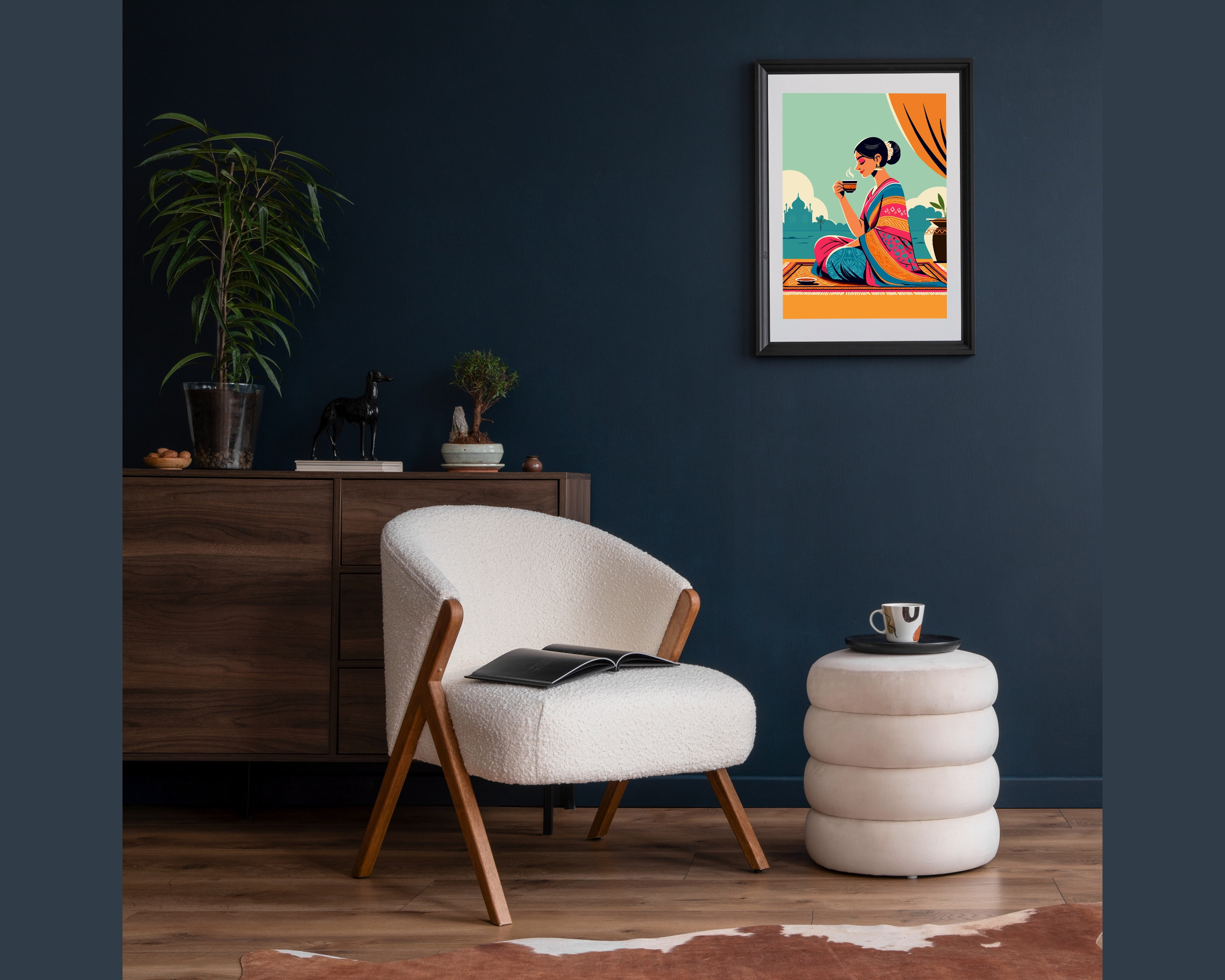 Chai Lover Art Retro Chai Art Desi Art South Asian Art Indian Art ...