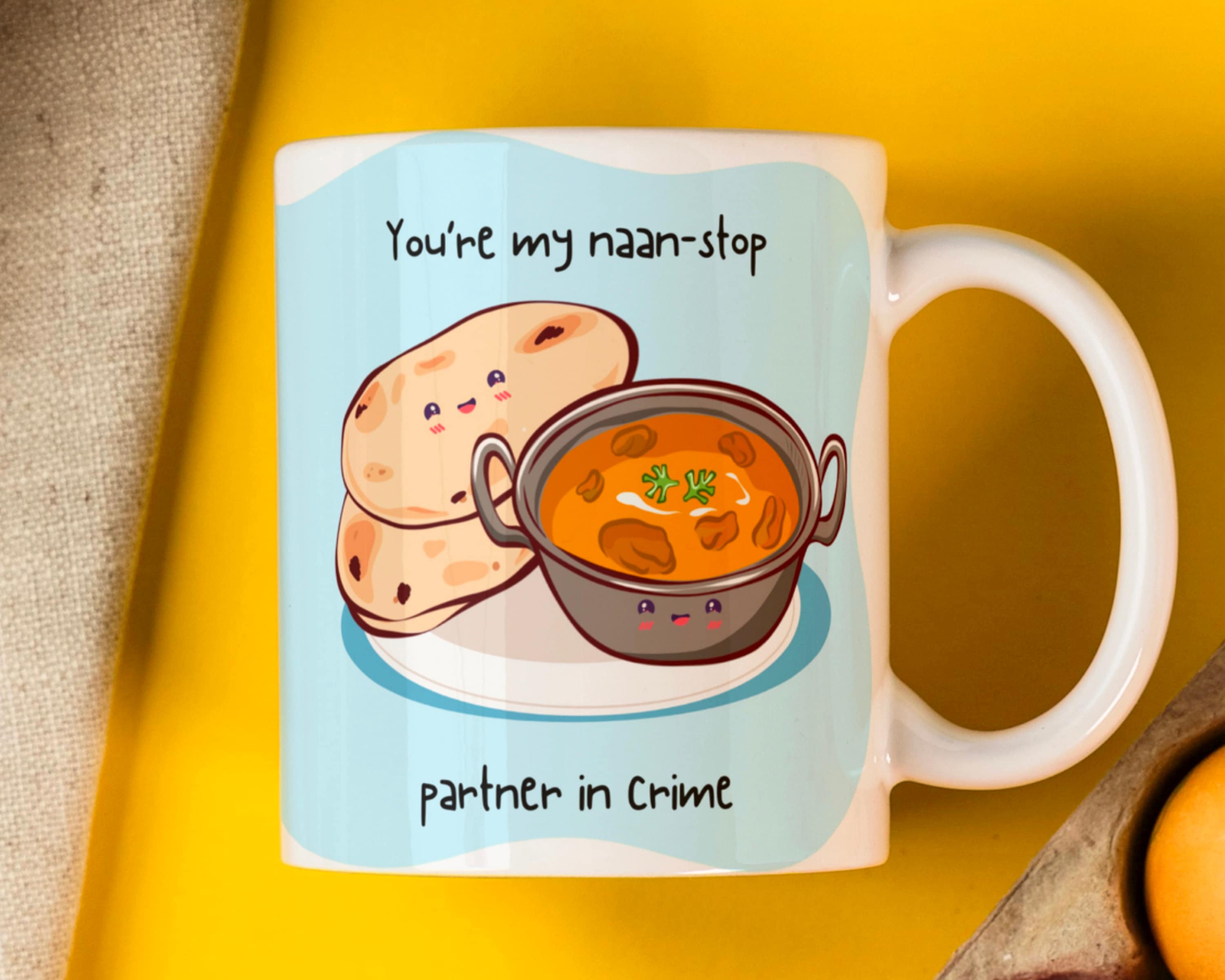 Funny Indian Food Mug Desi Coffee Cups 11oz Anniversary Desi Pun Mugs ...