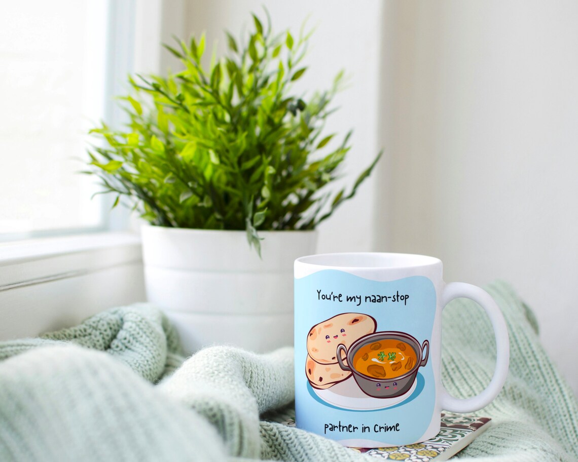 Funny Indian Food Mug Desi Coffee Cups 11oz Anniversary Desi Pun Mugs ...