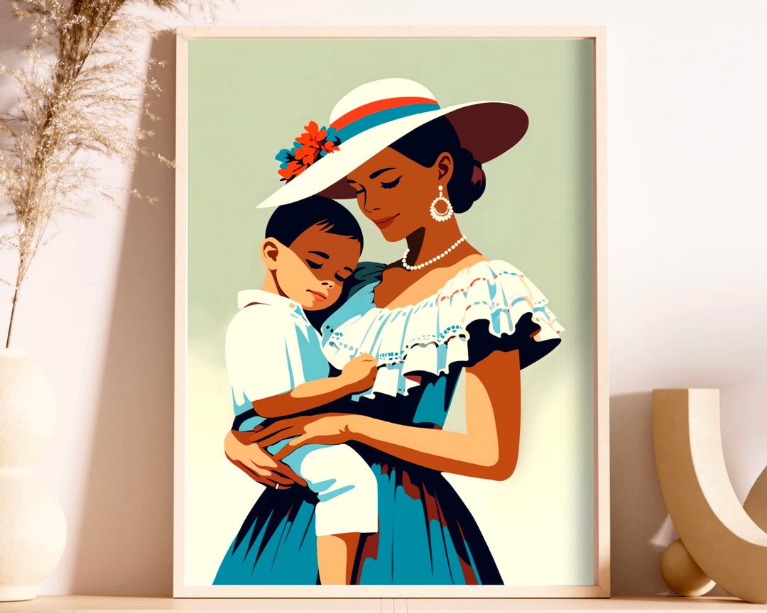 Puerto Rican Art, Cuban Art, Mother Art, Hispanic Art, Nursery Art ...