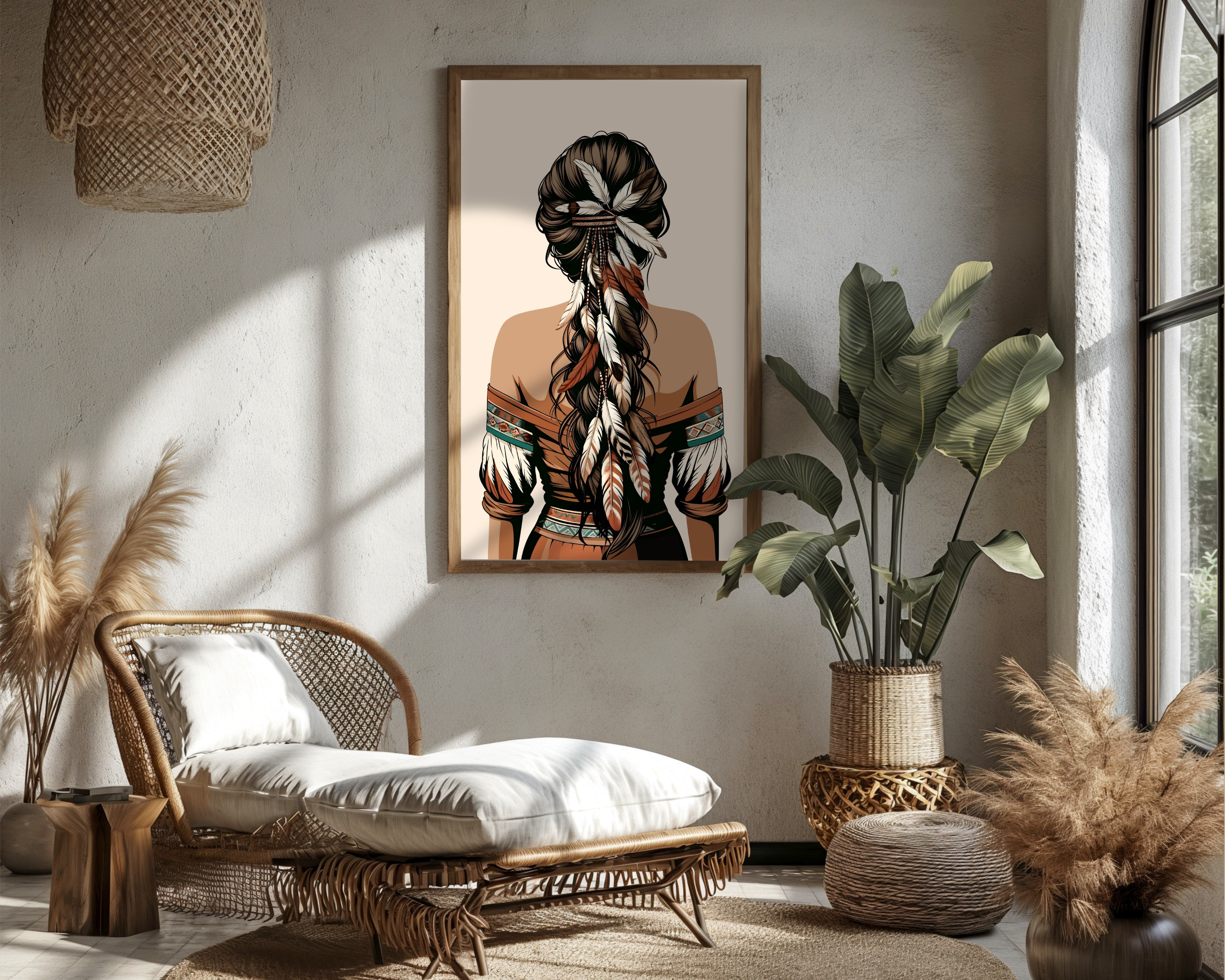 Native American Art, Native American,american Indian Headdress Print ...