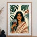 Modern Indian Woman Tiger Baddie Art, Desi Art, Indian Wall Art, South ...