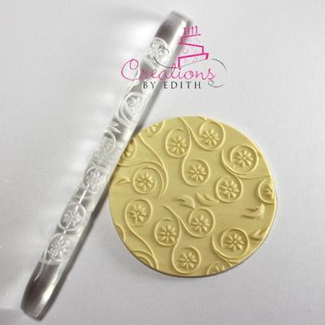 6" Solid Acrylic Textured Rolling Pin #44 - Etsy