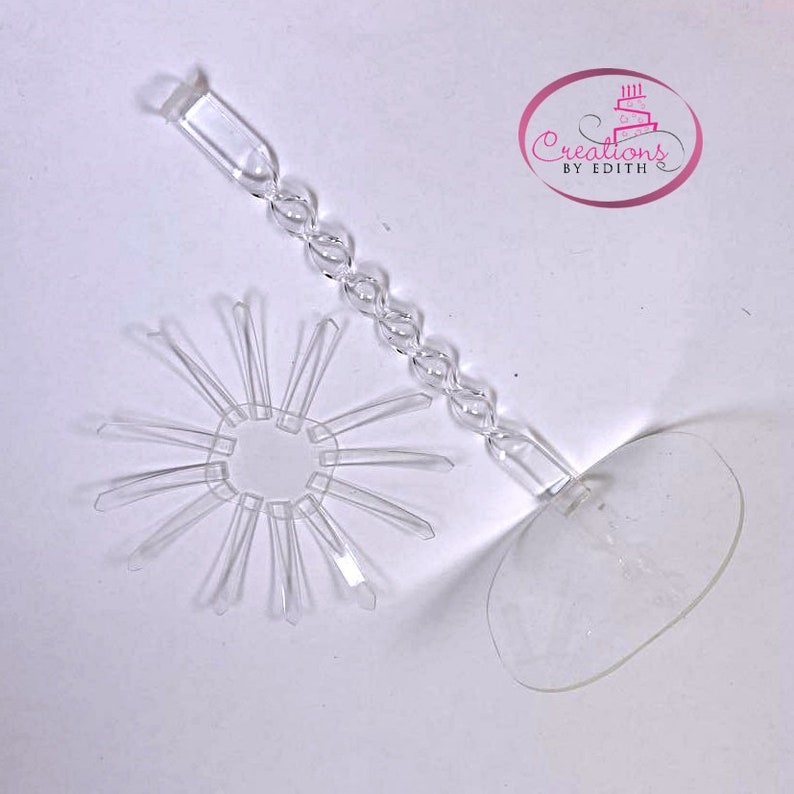 Acrylic Cake Topper Base 3 - Etsy