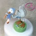 Stork Holding Baby Cake Topper Centerpiece Table Decor Baby - Etsy