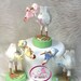Stork Holding Baby Cake Topper Centerpiece Table Decor Baby | Etsy