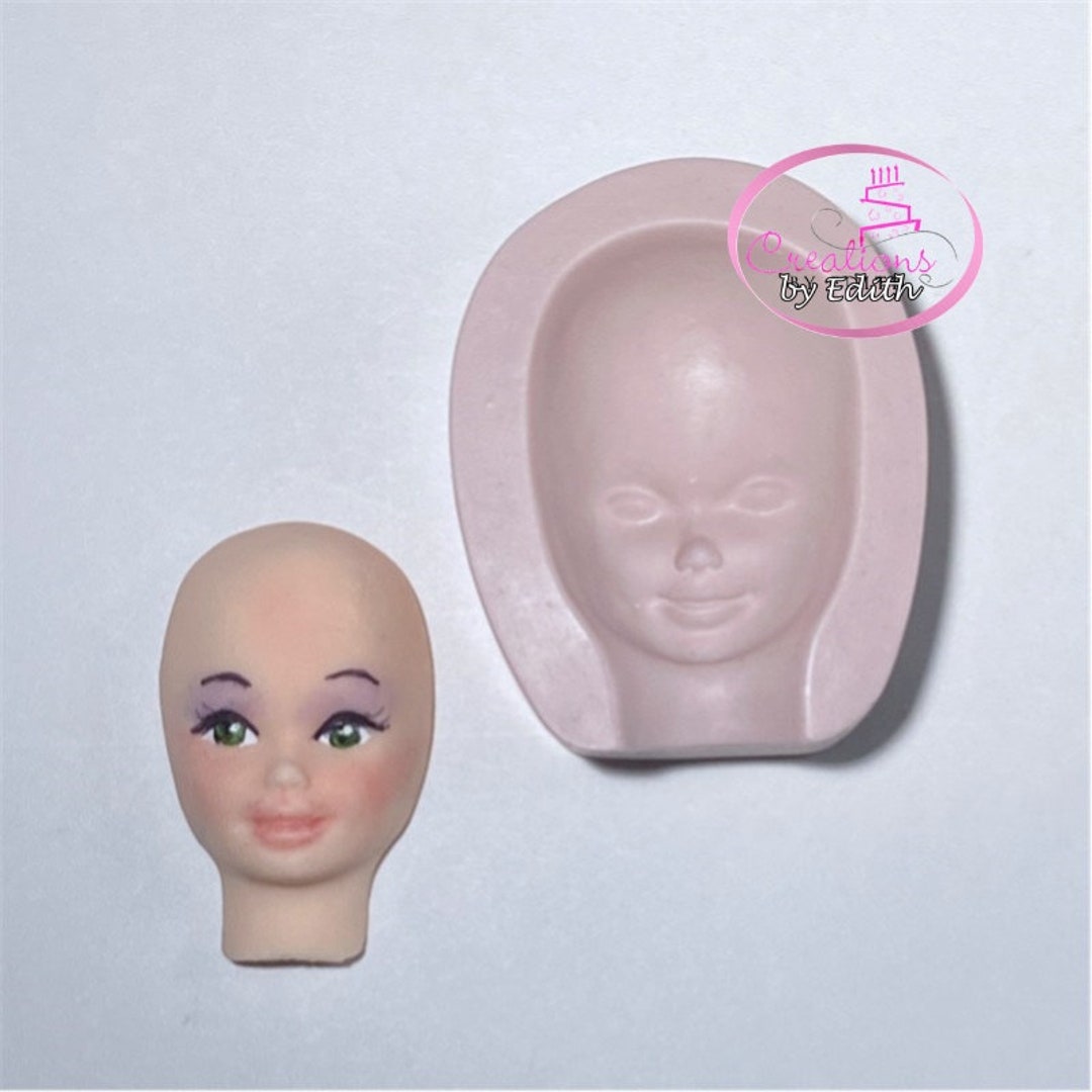 Girl Face Mold 19 Resin Mold Doll Face Mold - Etsy