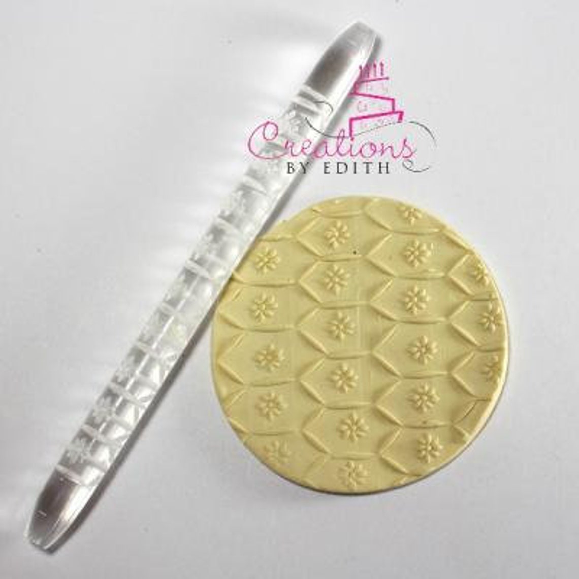 6" Solid Acrylic Textured Rolling Pin #32 - Etsy UK