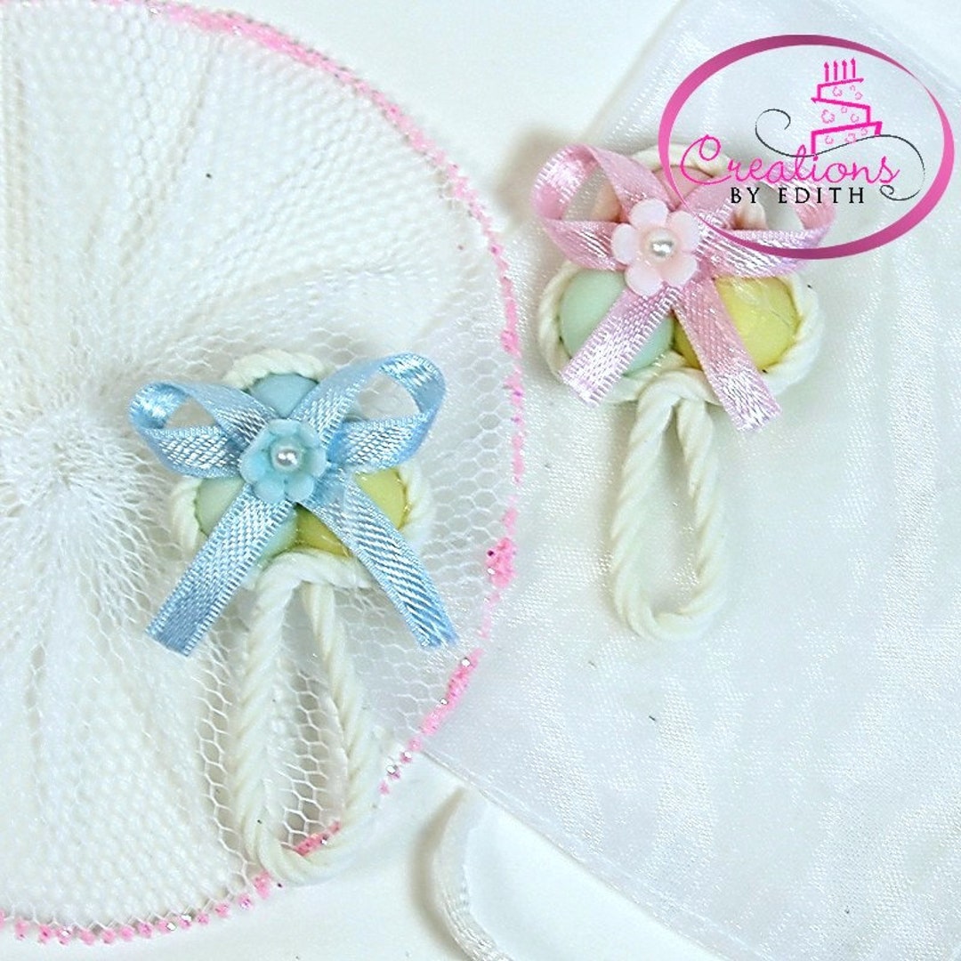 Baby Rattle Applique/favor in Cold Porcelain/12pcs. - Etsy