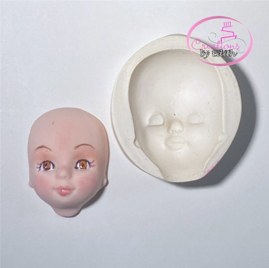 SALE Face Mold 32, Resin Mold, Girl Mold, Doll Mold - Etsy