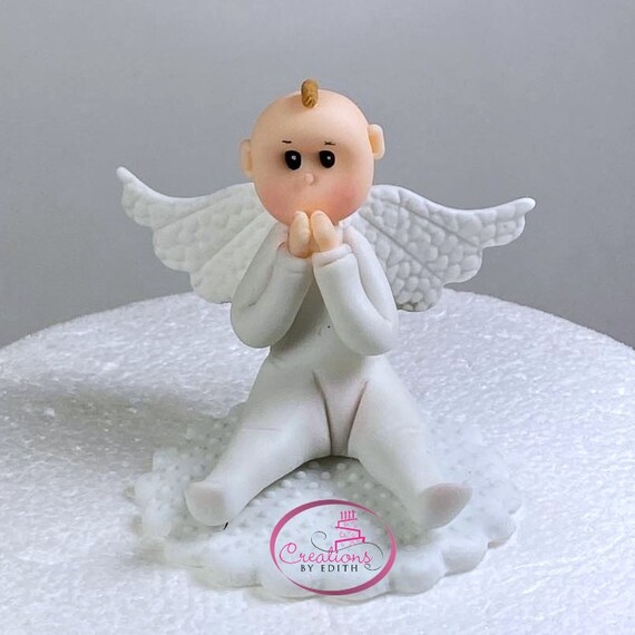 Angel Praying Cake Topper Christening Baptism First - Etsy