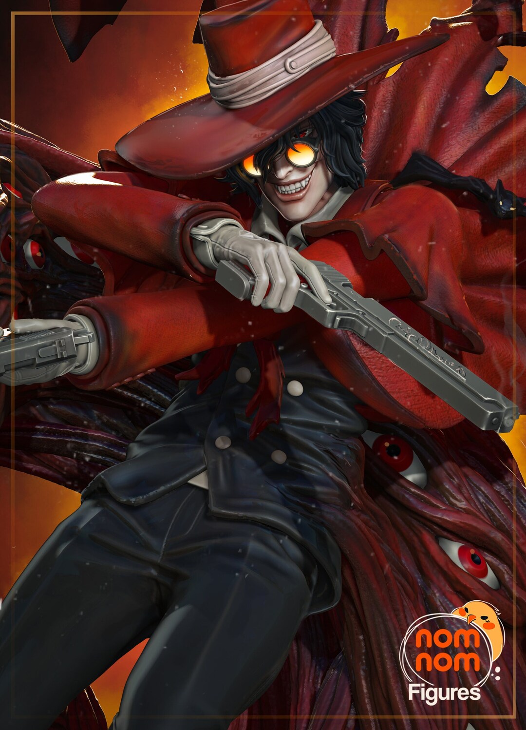 Alucard - Hellsing Statue by Nomnom Figures | 201mm - Etsy