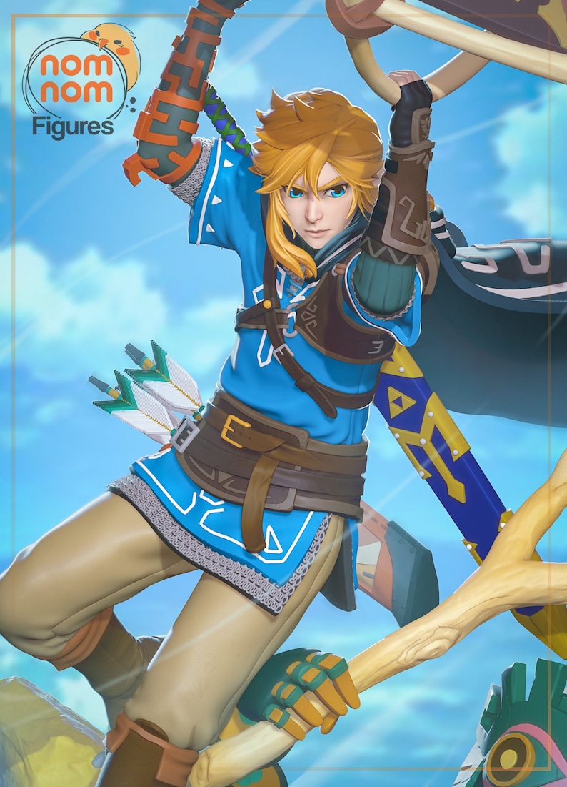 Loz:totk Link Statue by Nomnom Figures 261mm - Etsy