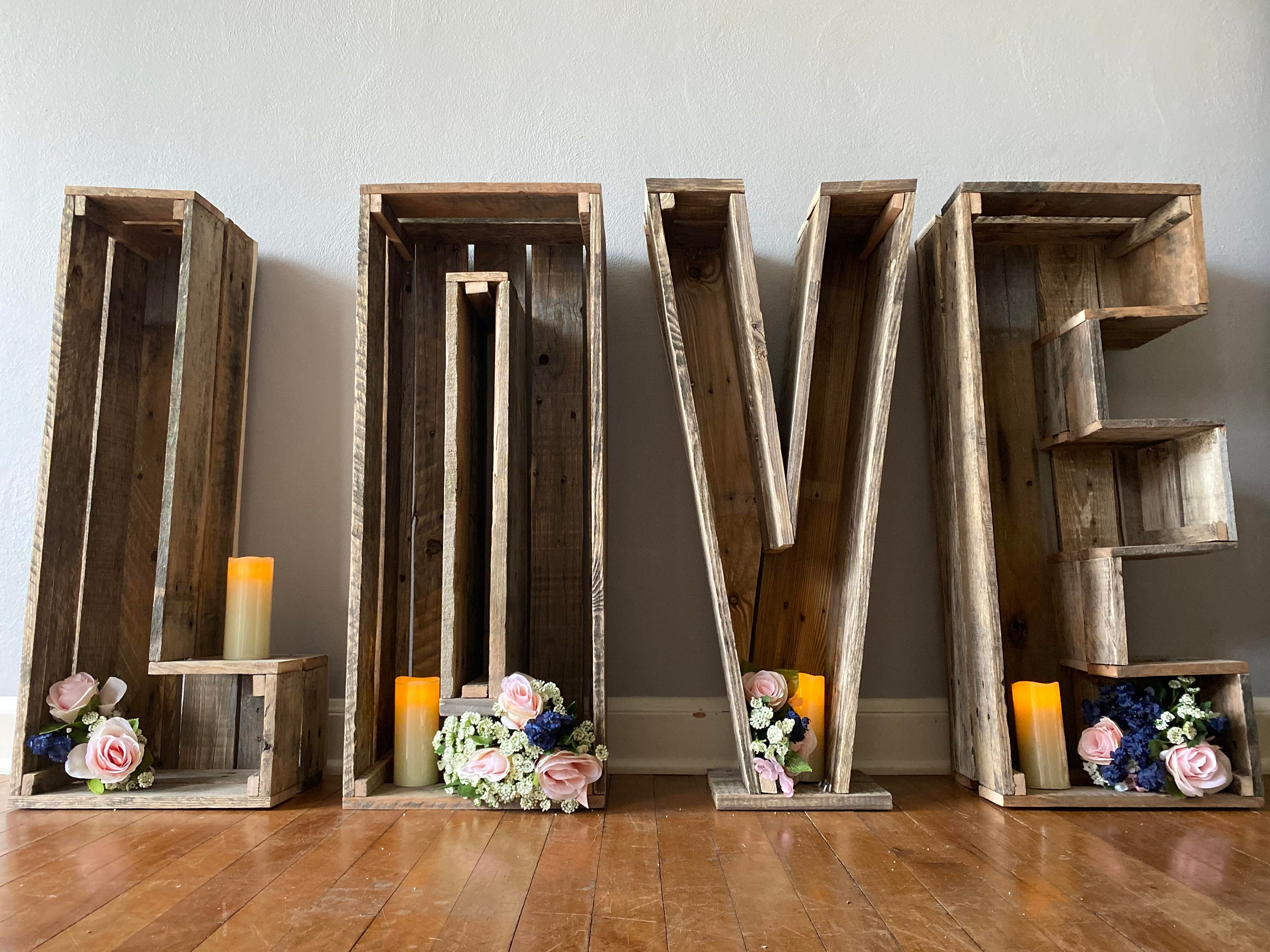 Wedding Love Letters Wedding Decor Wedding Letters LOVE Letters Wedding ...