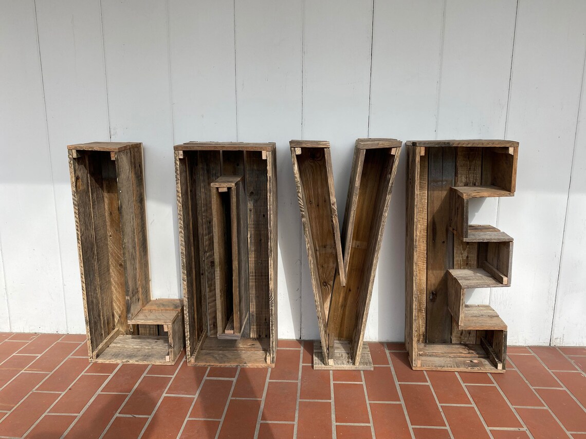 Wedding Love Letters Wedding Decor Wedding Letters LOVE - Etsy