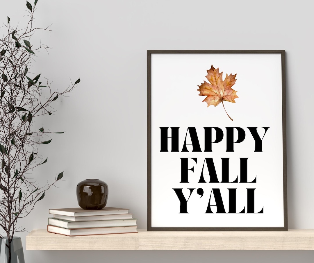 Fall Theme Wall Art Home Decor Digital Download Art Print Fall Wall ...