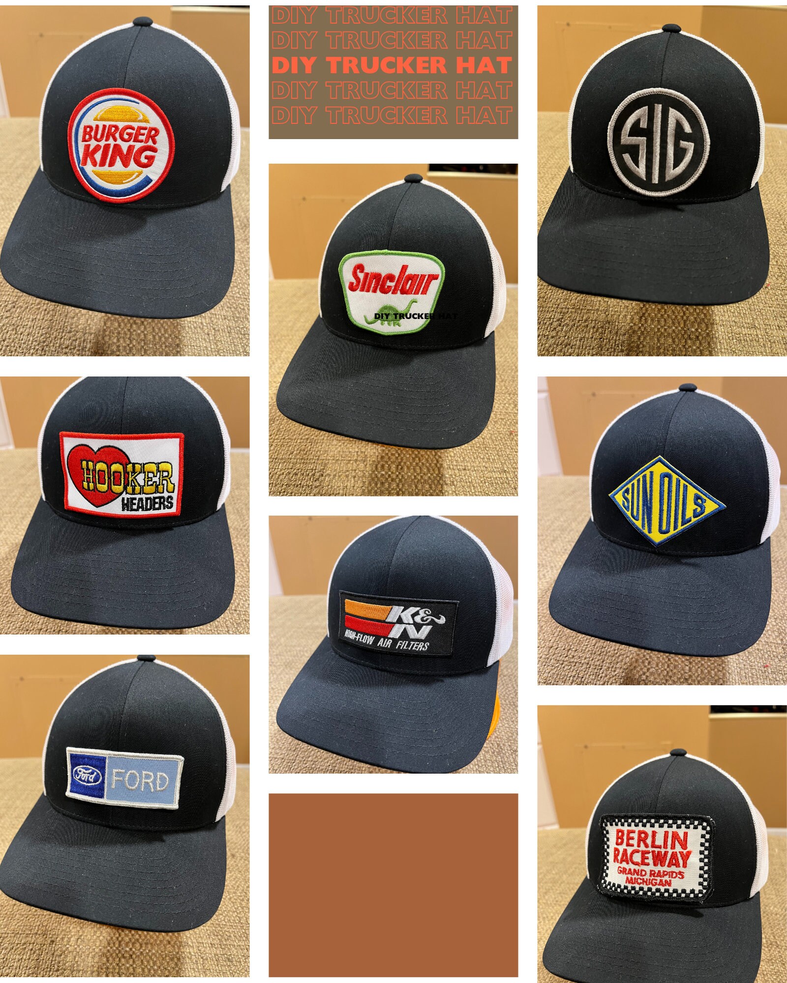 Vintage Auto Racing Patches for DIY Hats: Iron-on, Sew-on, Glue-on ...