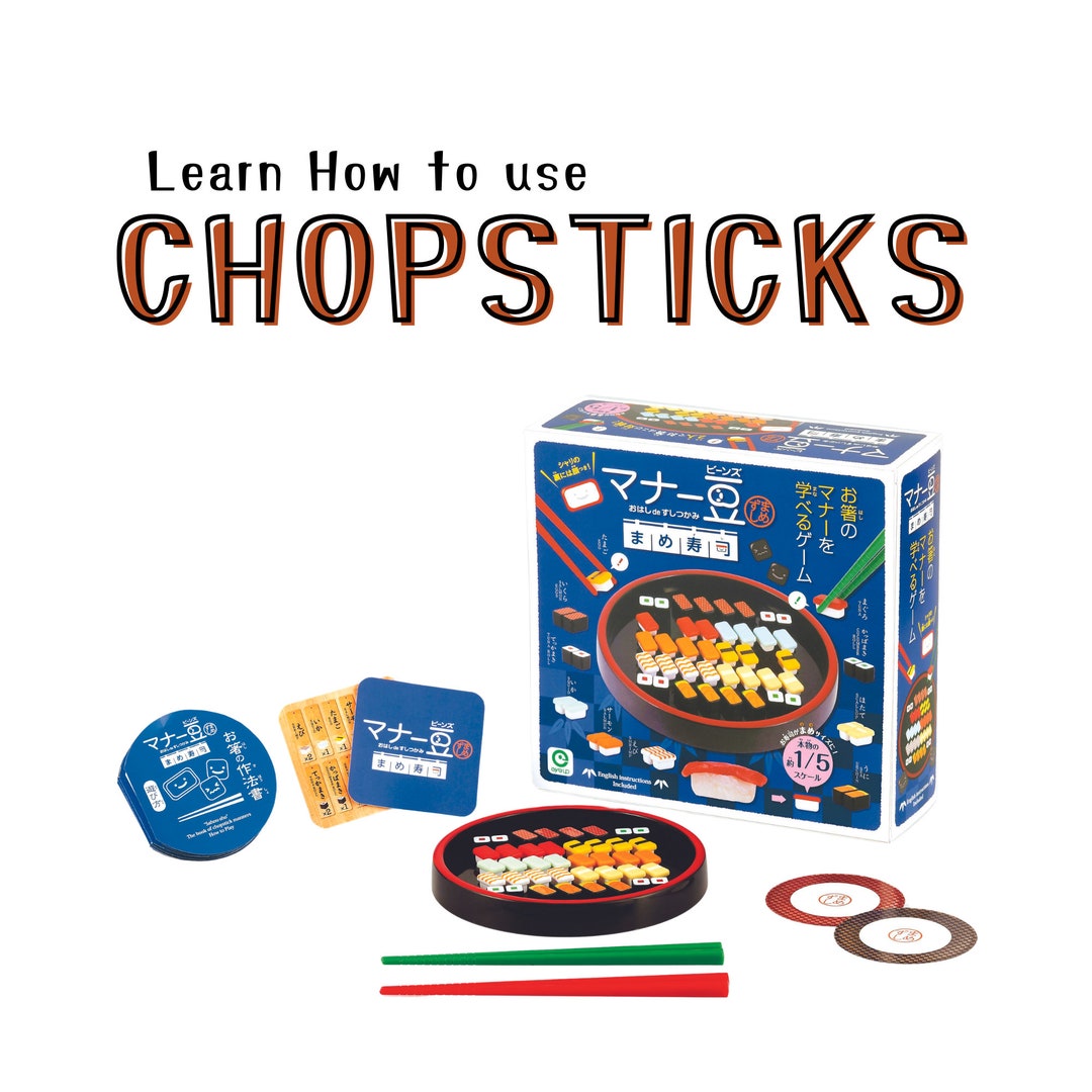 Manner Beans : Mini Sushi - Chopsticks Education Japanese Toy - - Etsy