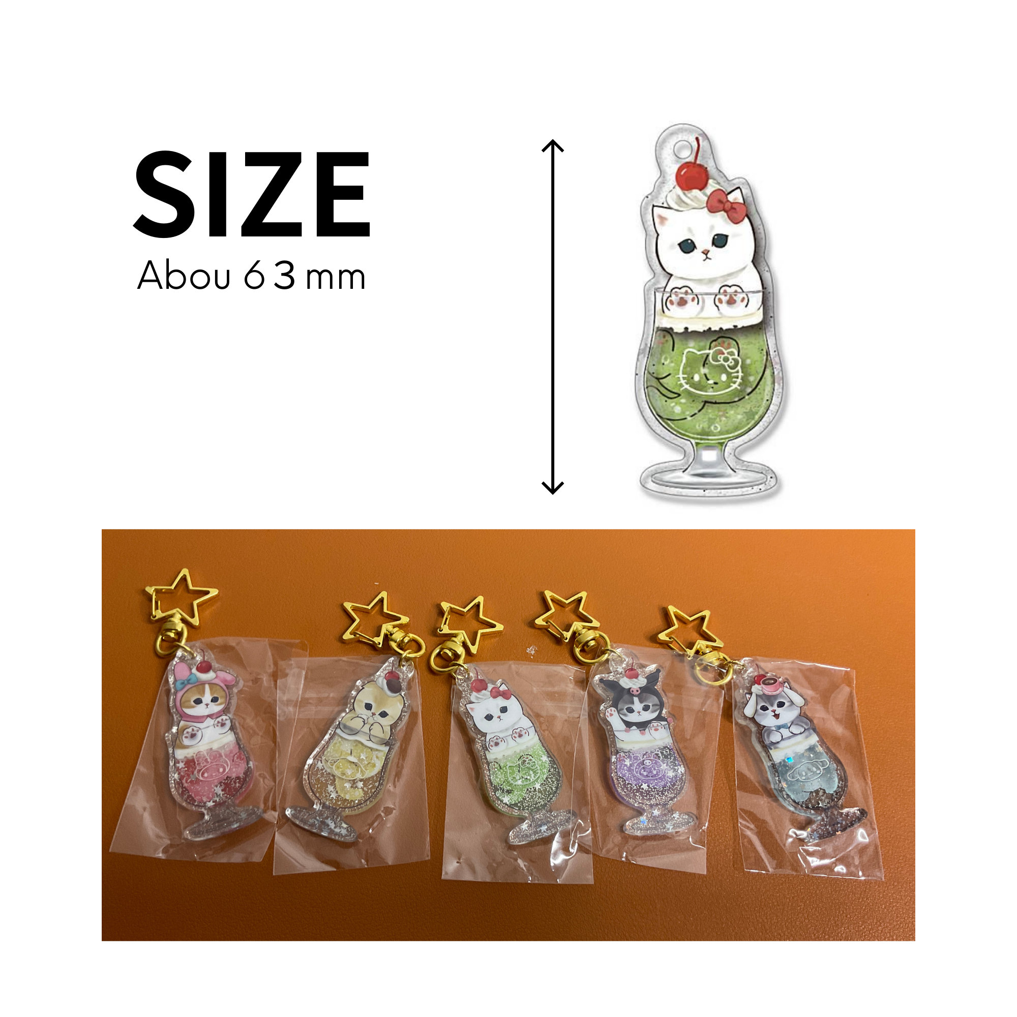Mofusand X Sanrio Characters Keychain - Etsy Australia