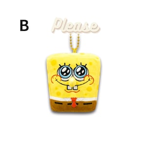 Sponge Bob Plush Key Chain - Etsy