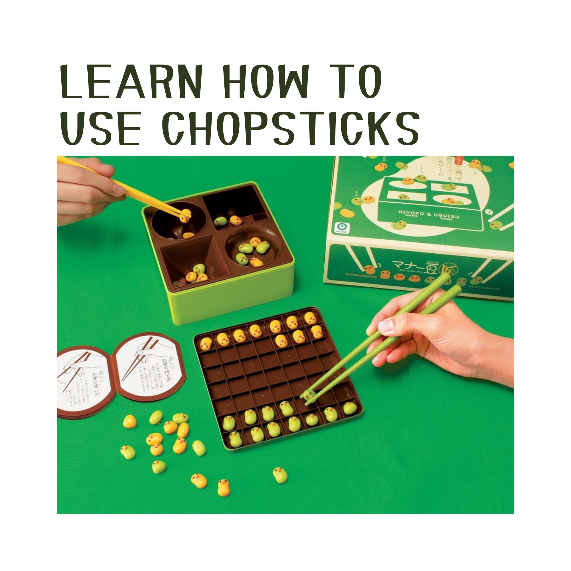 Manner Beans / Chopsticks Education Japanese Toy - Etsy
