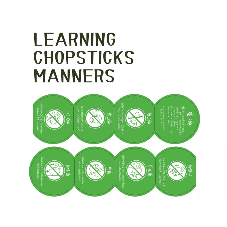 Manner Beans / Chopsticks Education Japanese Toy - Etsy
