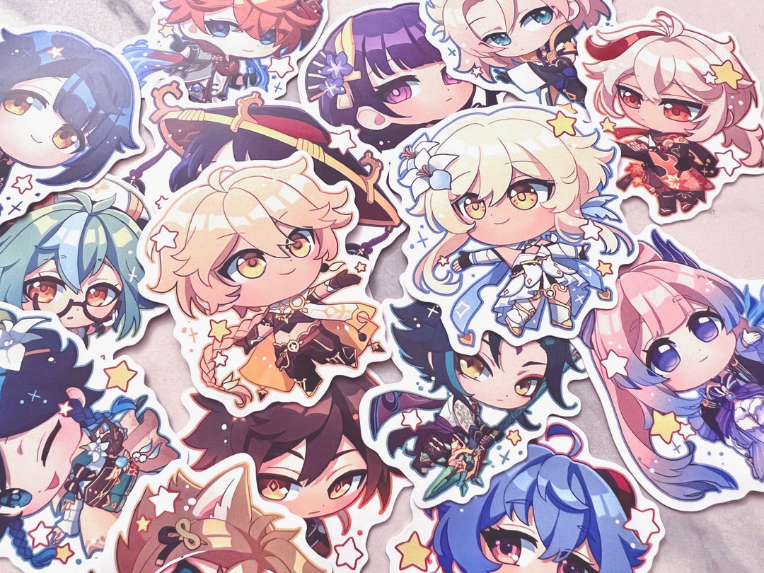Genshin Impact Stickers - Etsy