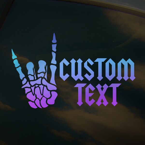 Skeleton Hand Decal - Etsy