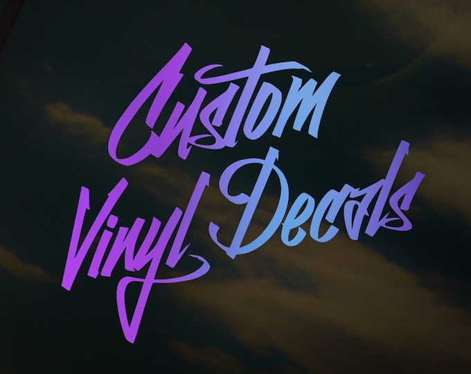 Custom Vinyl Sticker, Die-cut Vinyl Decal - Etsy