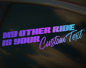 My Other Ride is A.... Custom License Plate Frame License Plate ...