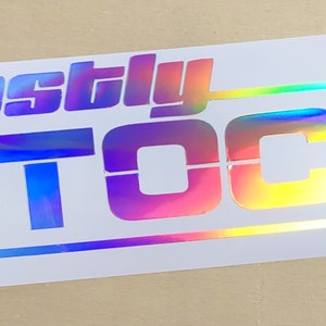 Mostly Stock Car Window Sticker, Die-cut Vinyl Decal - Etsy