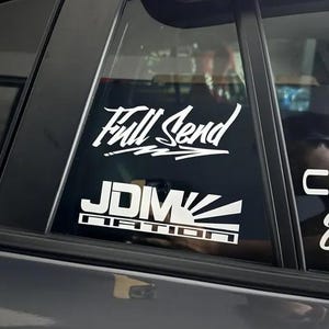 Full Send Car Window Sticker [die-cut Vinyl Decal] - Etsy