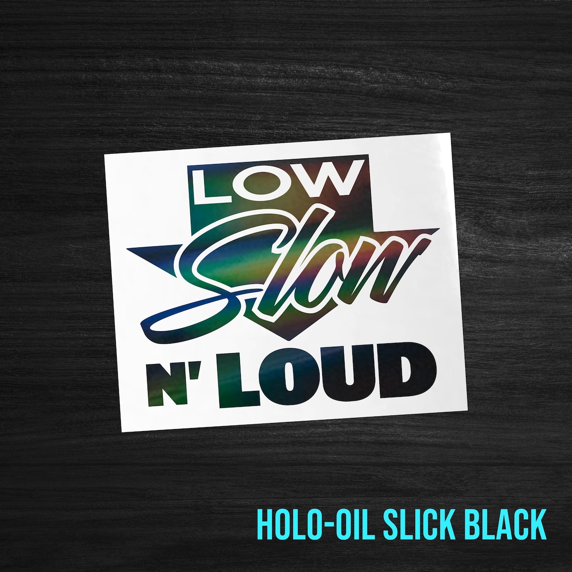 Low Slow N' Loud Car Window Sticker, Die-cut Vinyl Decal - Etsy