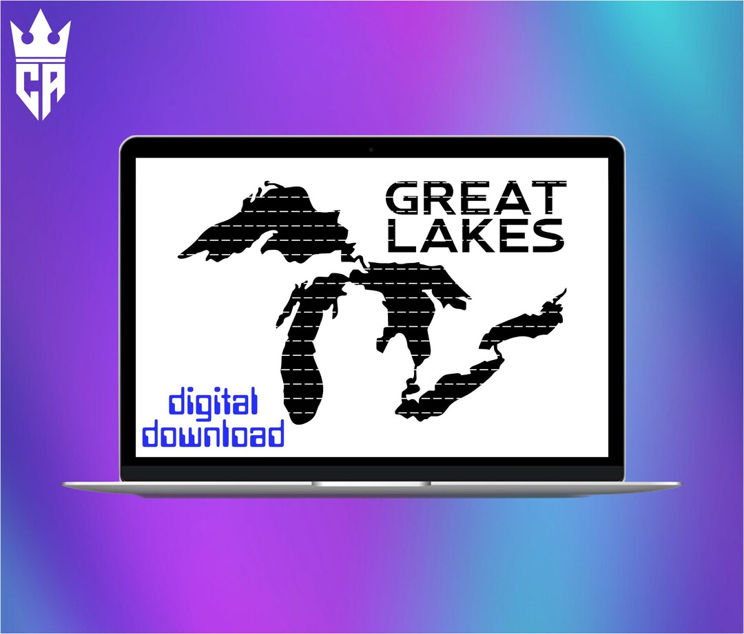 The Great Lakes Instant Digital Download: SVG & PNG Files - Etsy