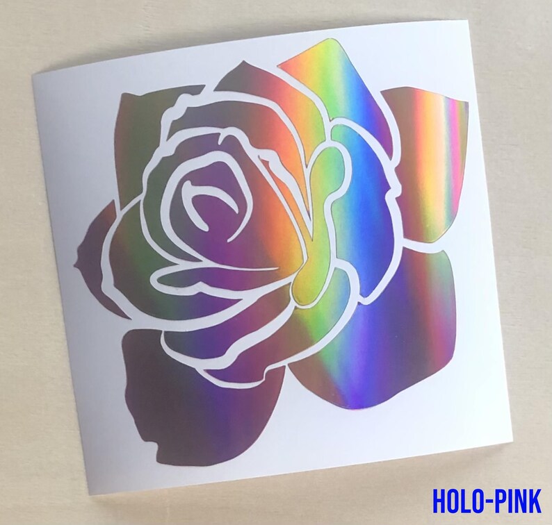 Rose Car Window Sticker, Die-cut Vinyl Decal - Etsy
